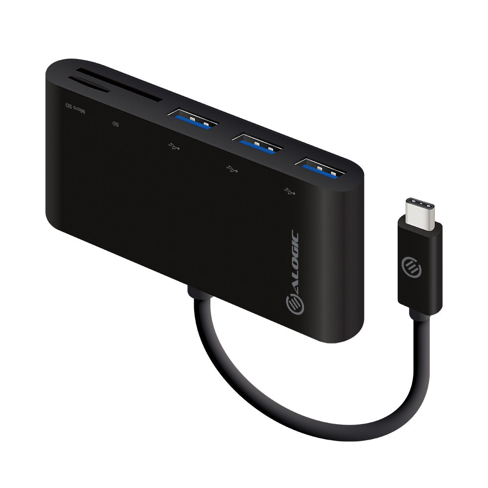 Buy USB-C MultiPort Adapter with Card Reader/3 x USB 3.0 Hub online at ...